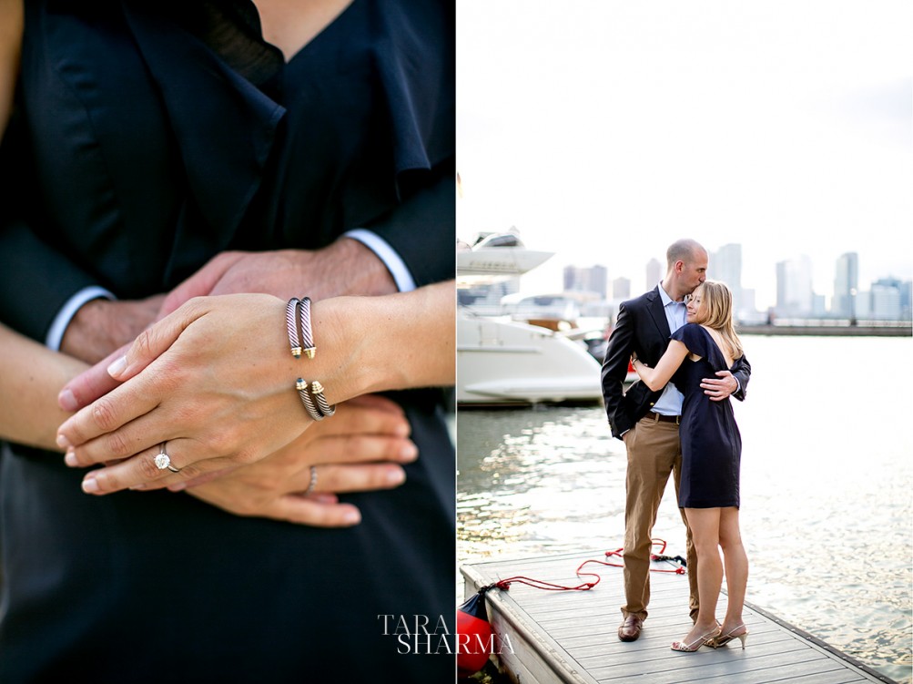 Christine + Matt | New York City Nautical Marina Engagement Photos ...